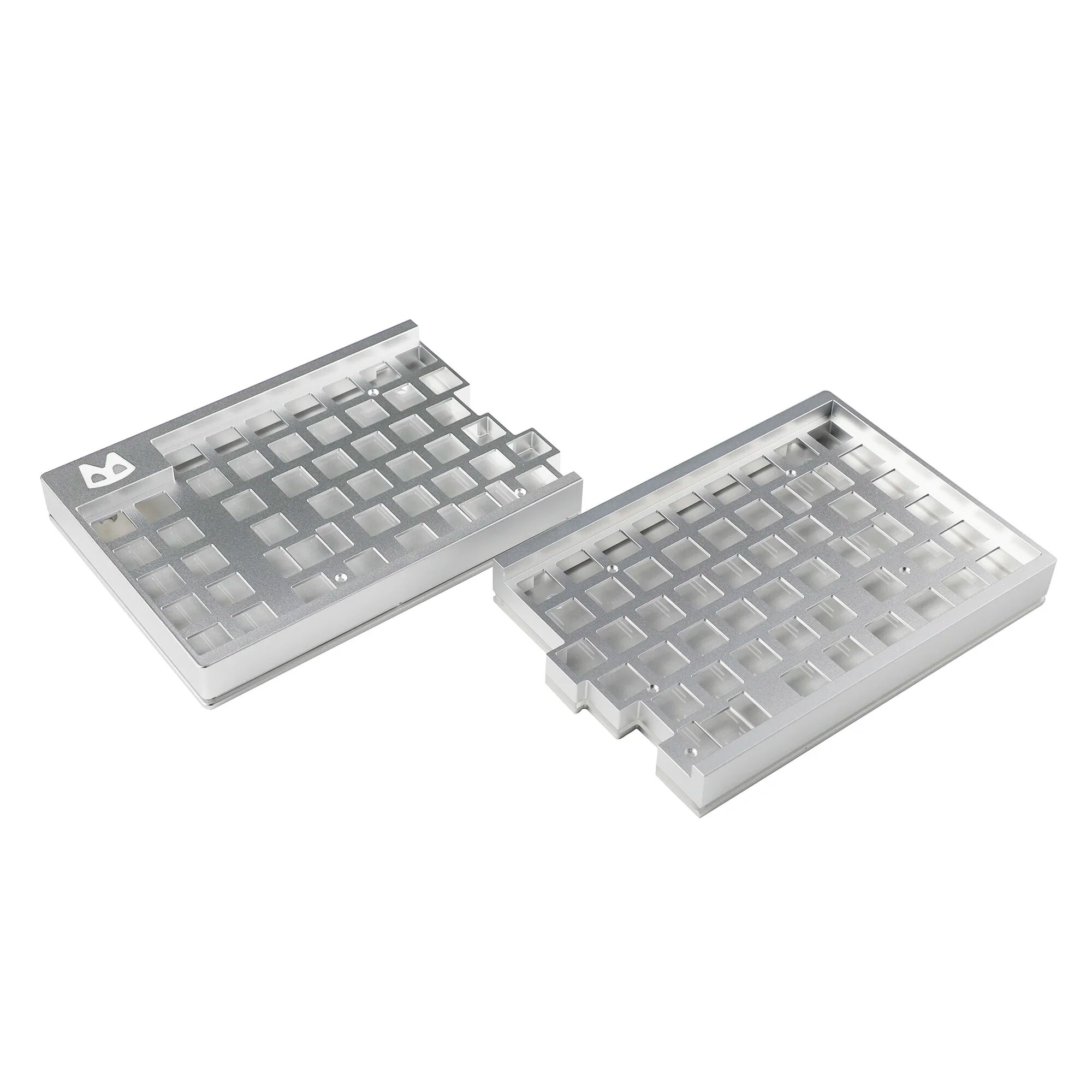 YMDK Split 75% FL84 Forever Love 84 Алюминиевый корпус DIY набор для сборки клавиатуры Silver Case Base Kit