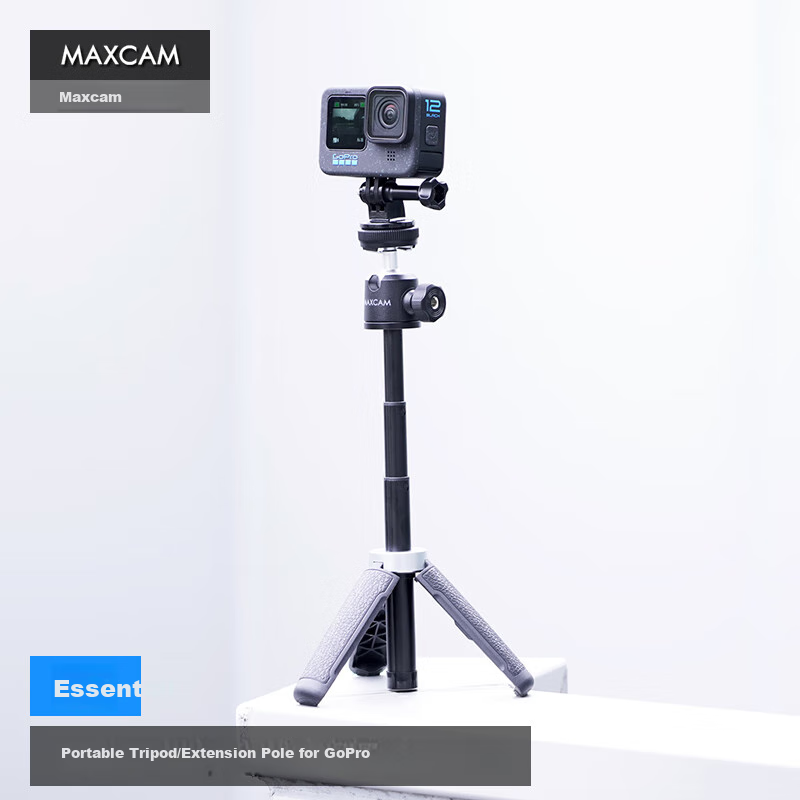 MAXCAM / Maixikam for Yingshi Ace Pro 2/GoPro 13/12/11 Sports Camera Mini Portable Selfie Stick Extension Pole Tripod Desktop Stand Accessories