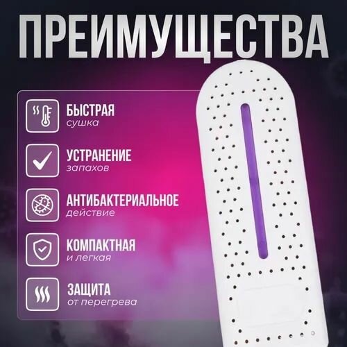Сушилка для обуви и одежды USB электрическая