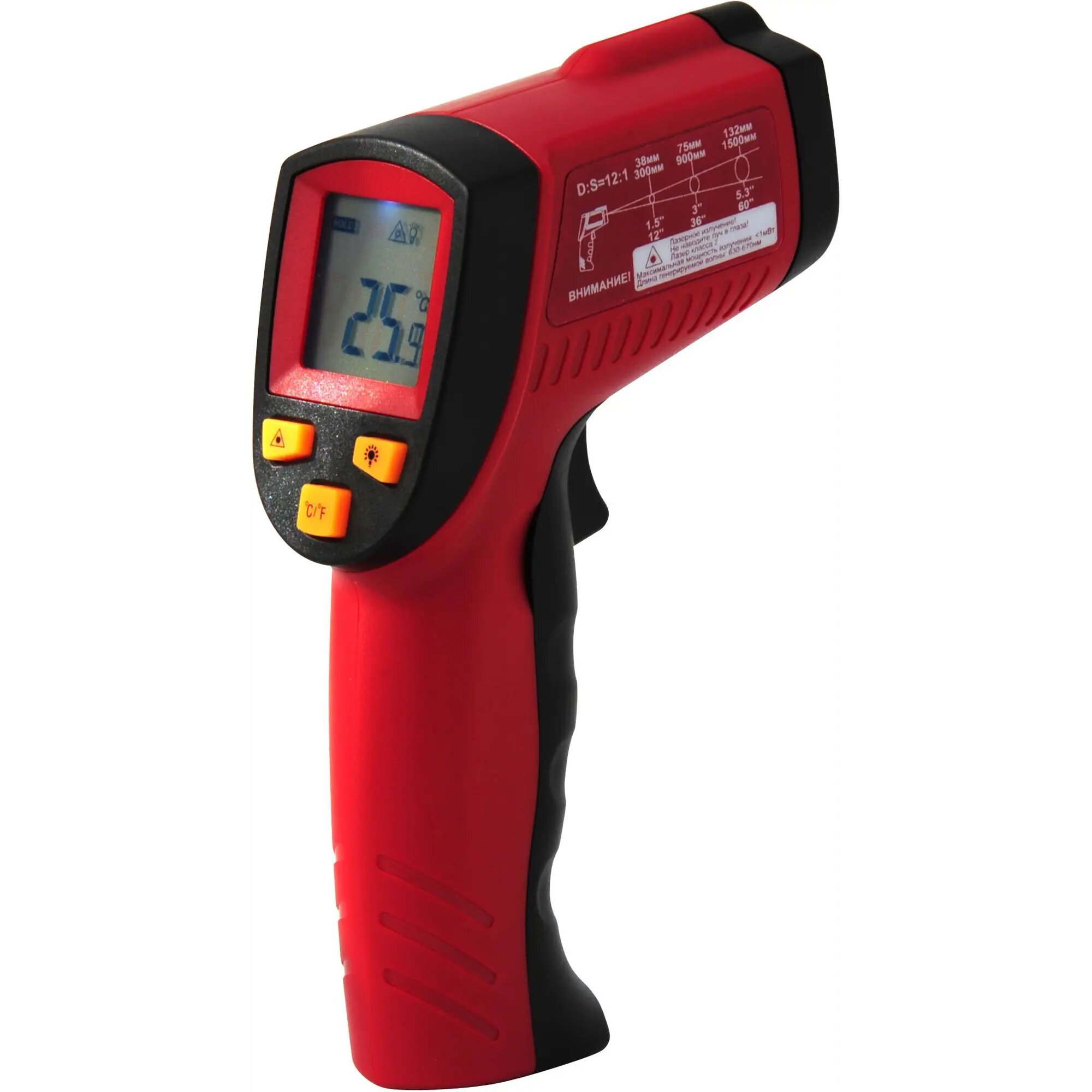 Elitech BT-350 инфракрасный пирометр с диапазоном измерения и сохранением данных