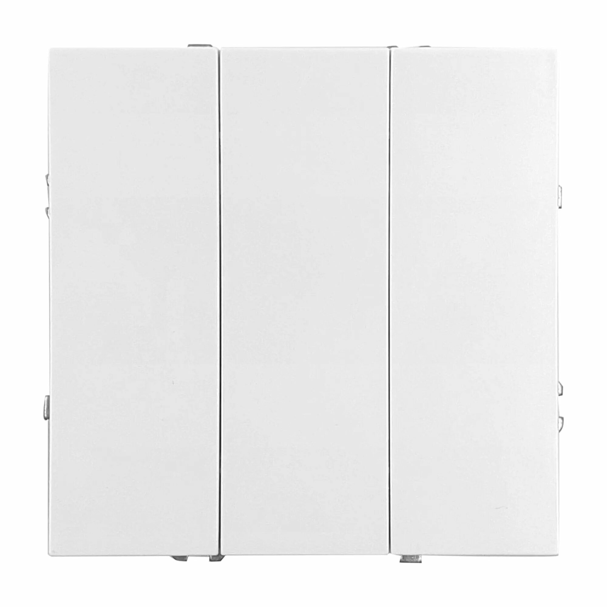 Встраиваемый выключатель Mirkl Grace 3 клавиши белого цвета для скрытого монтажа в щитке