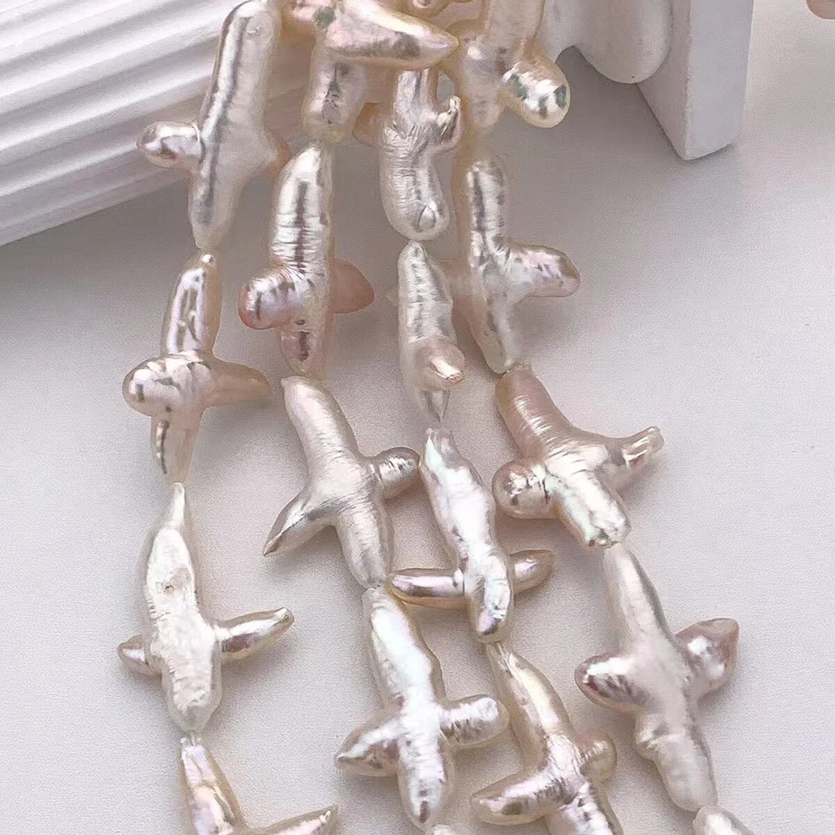 22-27x28-35 мм AAAAA натуральный жемчуг крест барокко редкие бусины женские ювелирные изделия MakeDIY ожерелье браслет аксессуары