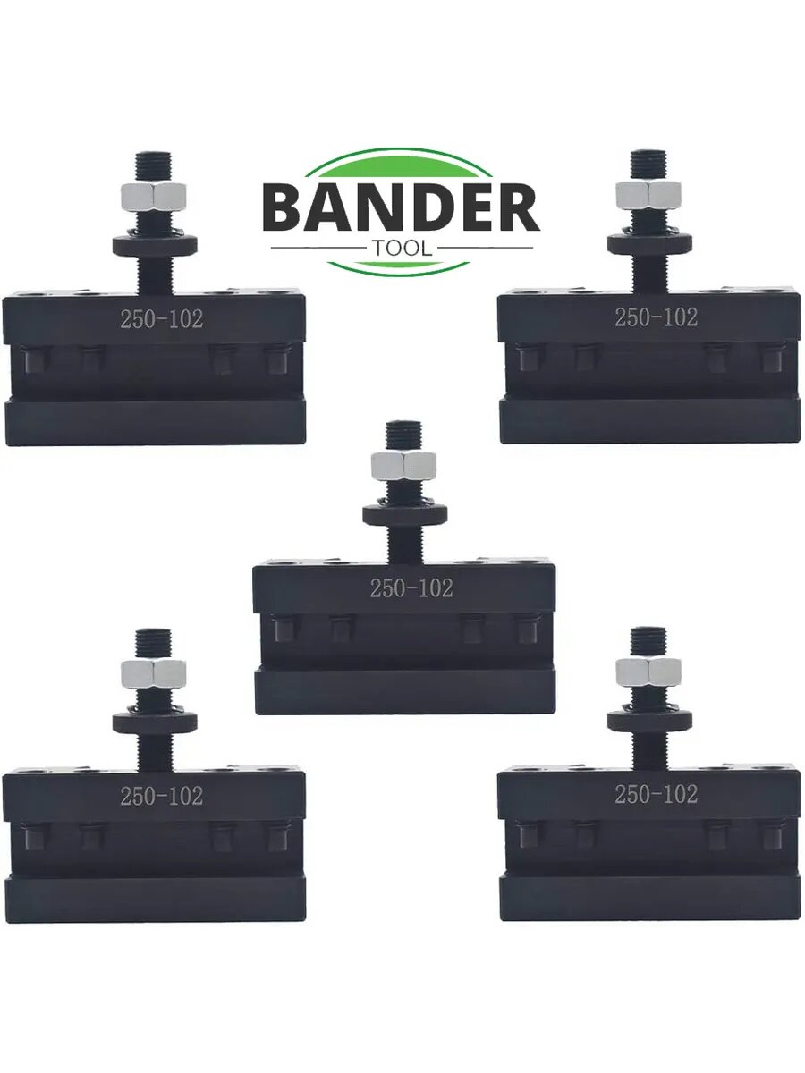 Набор резцедержателей 5шт. AXA 250-102, набор быстросменных резцедержателей клинового типа