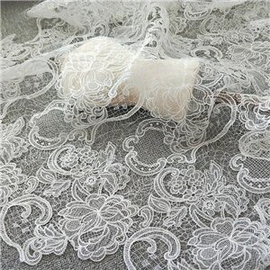 Белое кружево Alencon, 130см, Off white