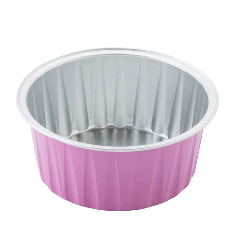 100 шт. 5 унций 125 мл одноразовые формочки для выпечки тортов формочки для кексов алюминиевая фольга формочки для выпечки кексов-розово-красные