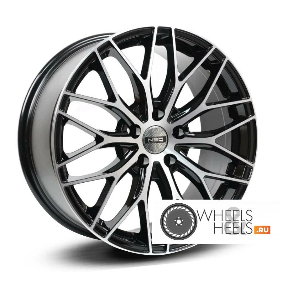NEO 740 17x7 5x112 et40 dia66.6 Черный с полированной лицевой поверхностью