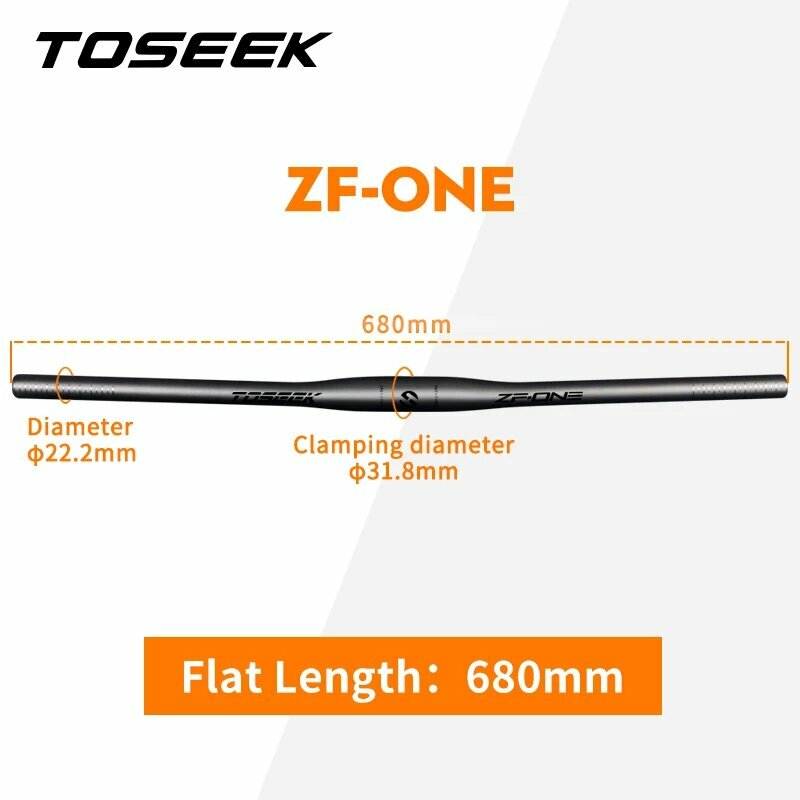 TOSEEK ZF-ONE Руль Велосипедный 680 мм, 31.8 мм