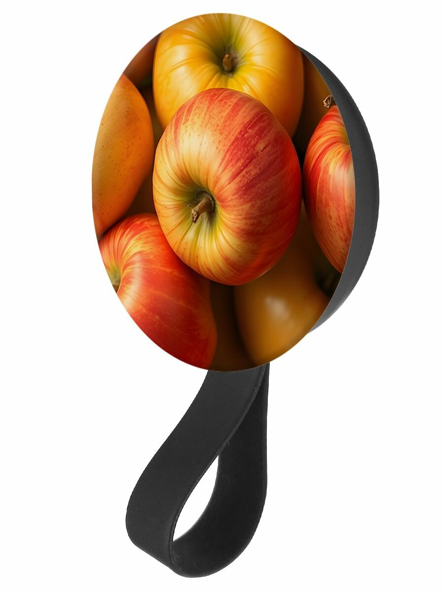 Кольцо-держатель с зеркалом Krutoff для телефона Яблоки