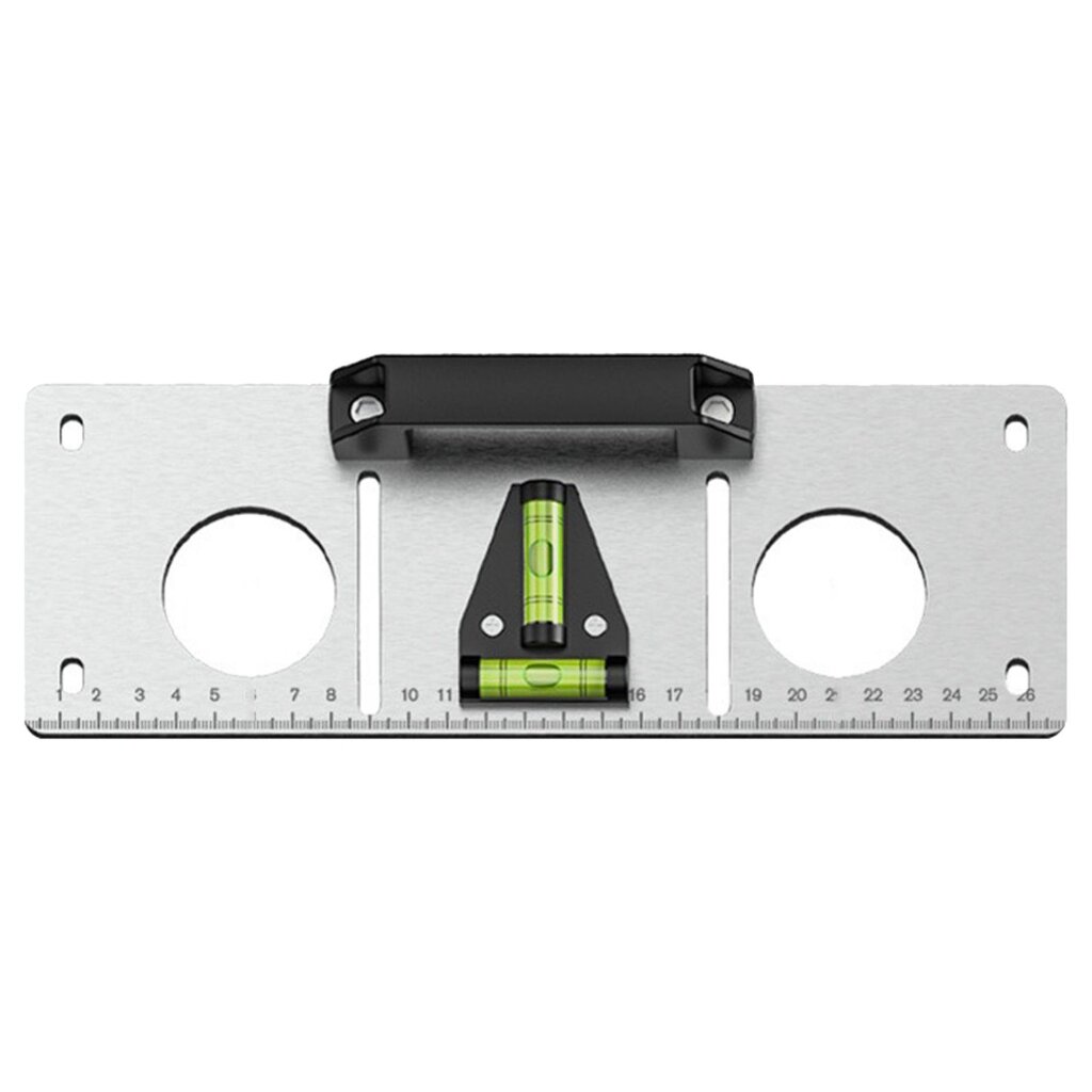 Шаблон для рисования розеток электрика, инструмент для рисования с прозрачными линейками, слот для позиционирования линии розетки