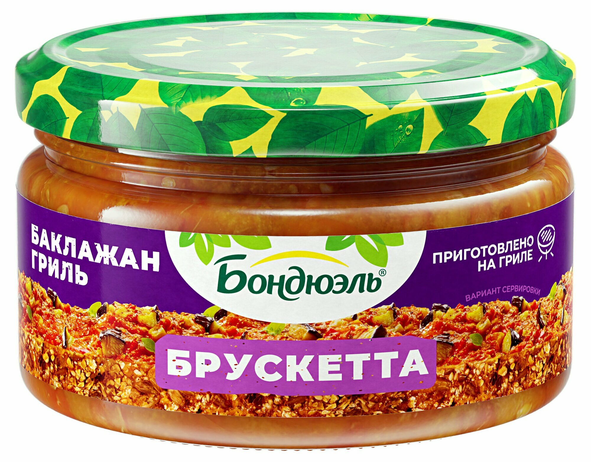 Брускетта из баклажан Бондюэль Баклажаны гриль 220гр - 1 шт