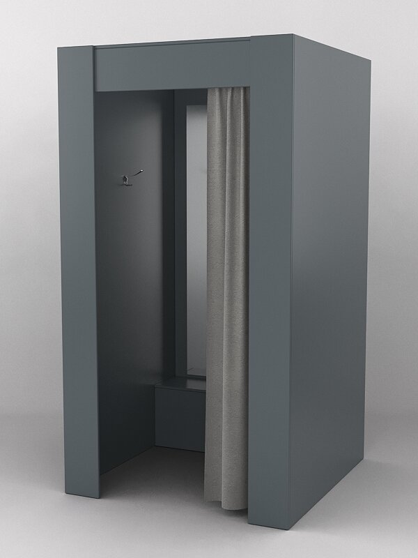 Примерочная "вайт стайл" №1, Темно-серый U2601. Производитель товара - компания Westcom.