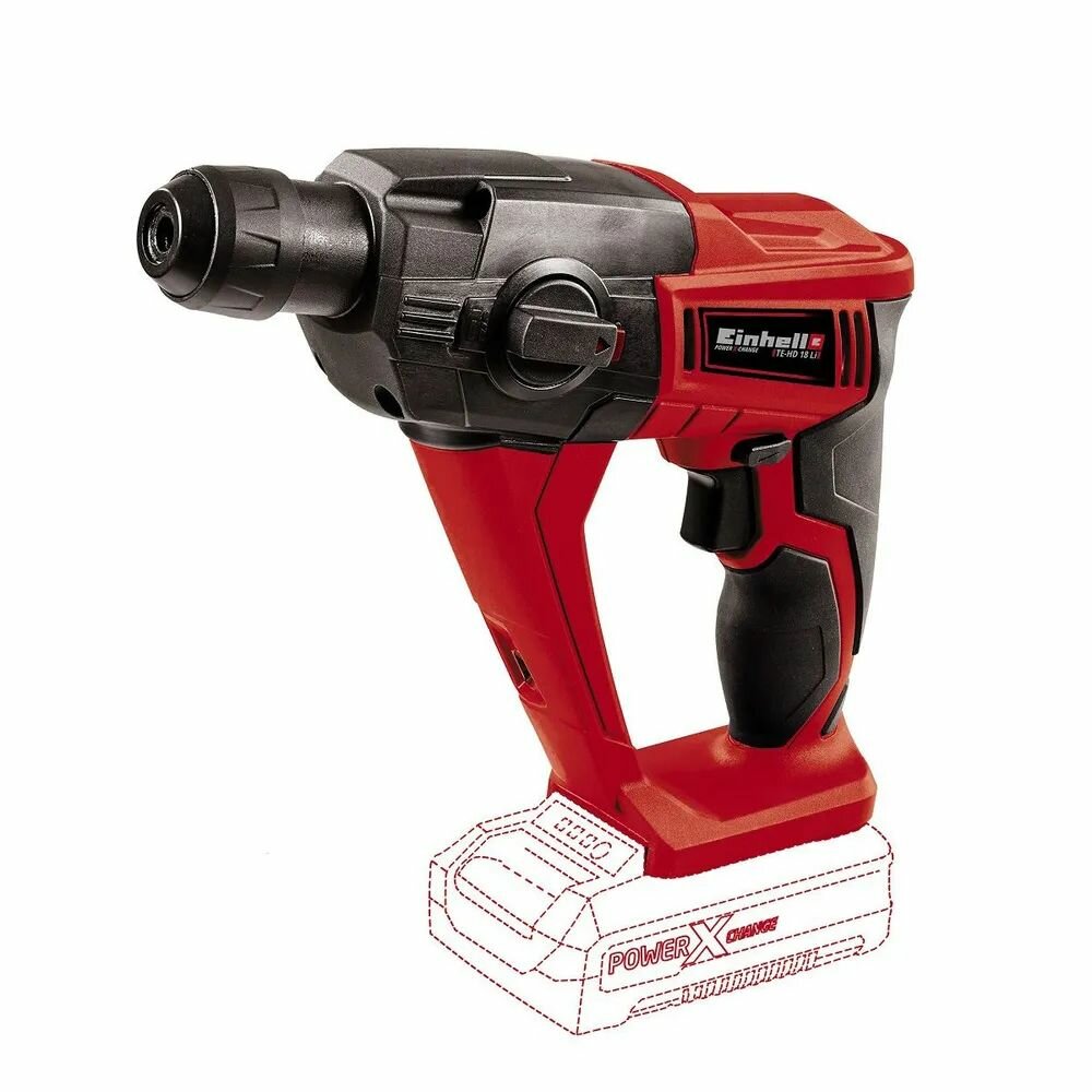 Перфоратор Einhell TE-HD PXC 18Li, бесщеточный, 2 аккумулятора