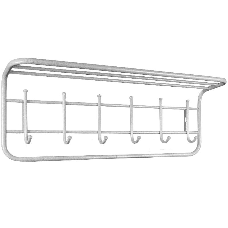 Вешалка с полкой 80см белая