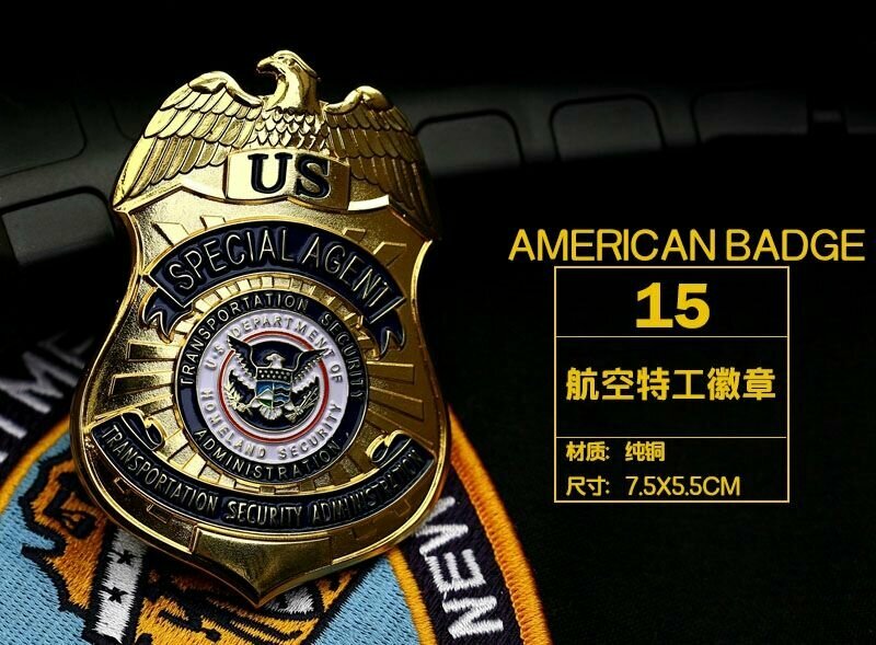США Бюст Значок Hat Badge Бронзовый знак