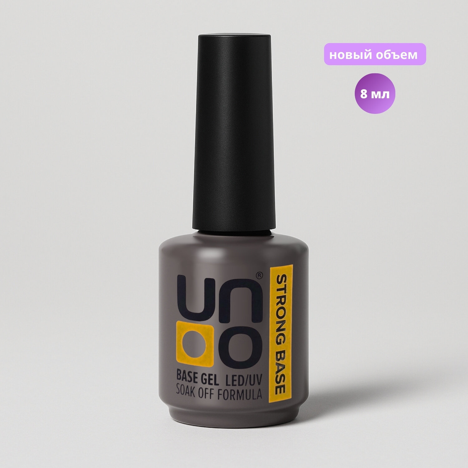 База для гель-лака UNO Strong Base прозрачная 8 г флакон с кистью