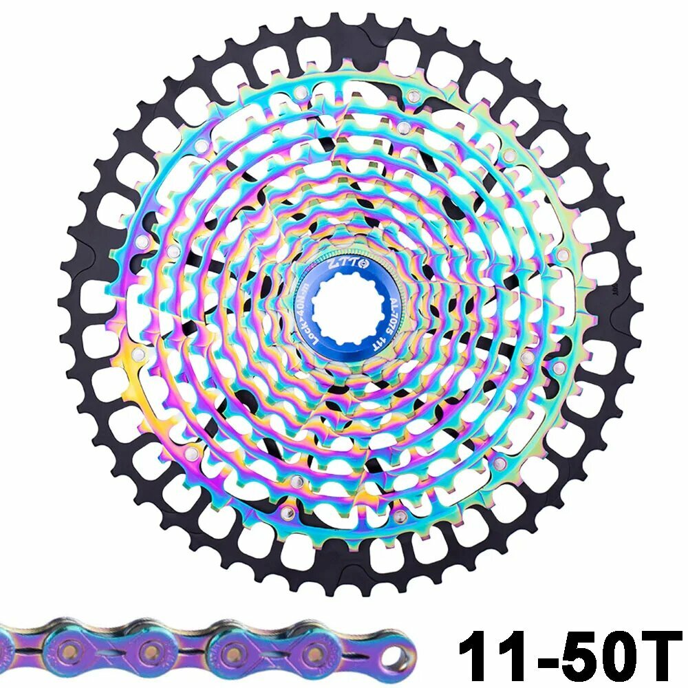 ZTTO MTB кассета 11-50T золотая сталь HG11s11-50ULT RB-EL
