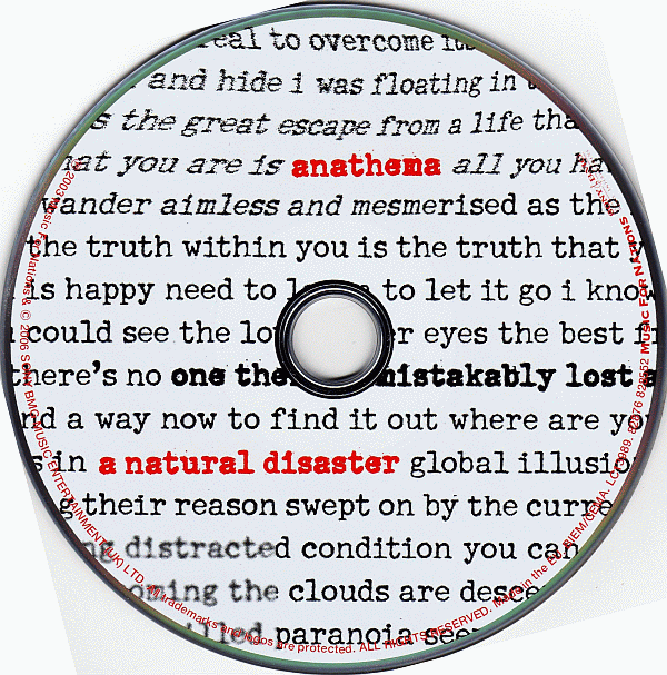 Диск Anathema - A Natural Disaster (1 CD) — фото 1