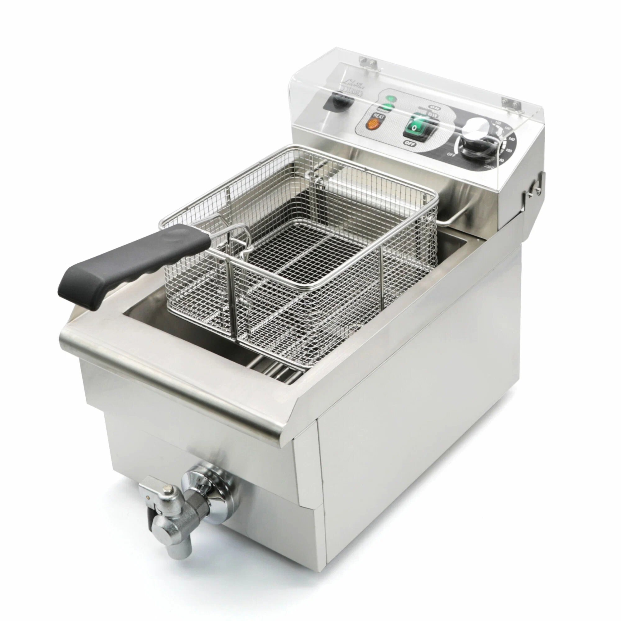 Фритюрница LILOMA FLT 8, защитный экран, от 60 до 200 °С, 8 литров