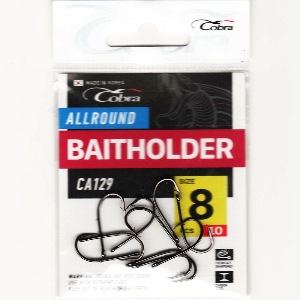 Крючки Cobra Allround BAITHOLDER CA129 #008 (уп. 10 шт.)