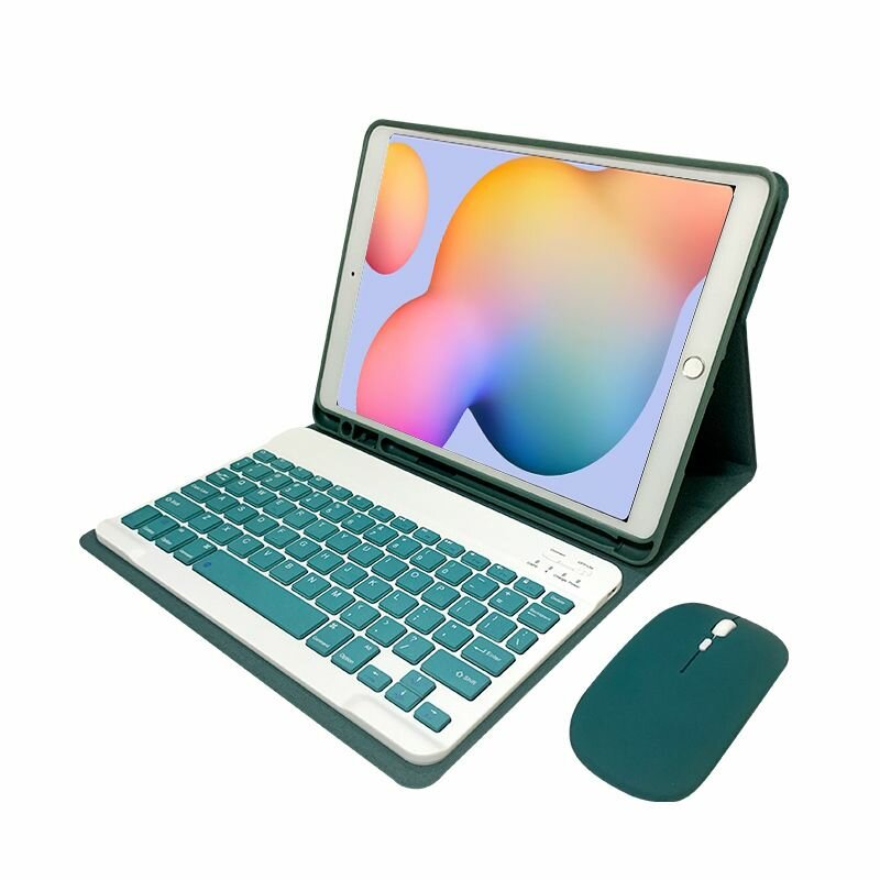 Чехол HUAIBX для Samsung Galaxy Tab A8 с русской клавиатурой и мышью Bluetooth Съемный магнитный чехол с клавиатурой и держателем S Pen для планшета Galaxy Tab A8 10,5 дюймов, модель SM-X200/X205/X207