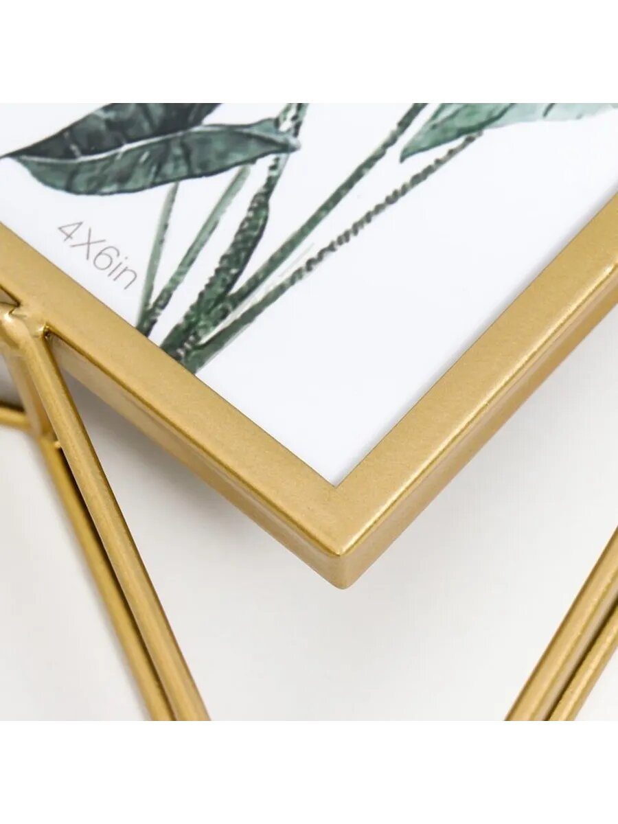 Золотая фоторамка с звездным дизайном