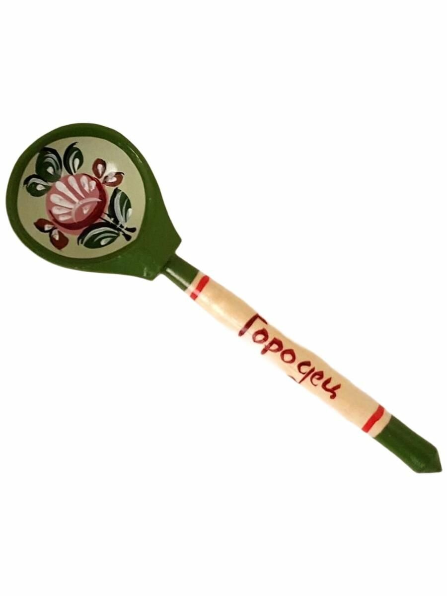 Статуэтка авторская, Ложка чайная-4, Городецкая роспись, ручная авторская работа