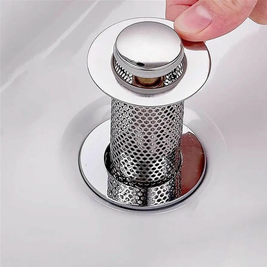 Решетка-фильтр для слива в ванной