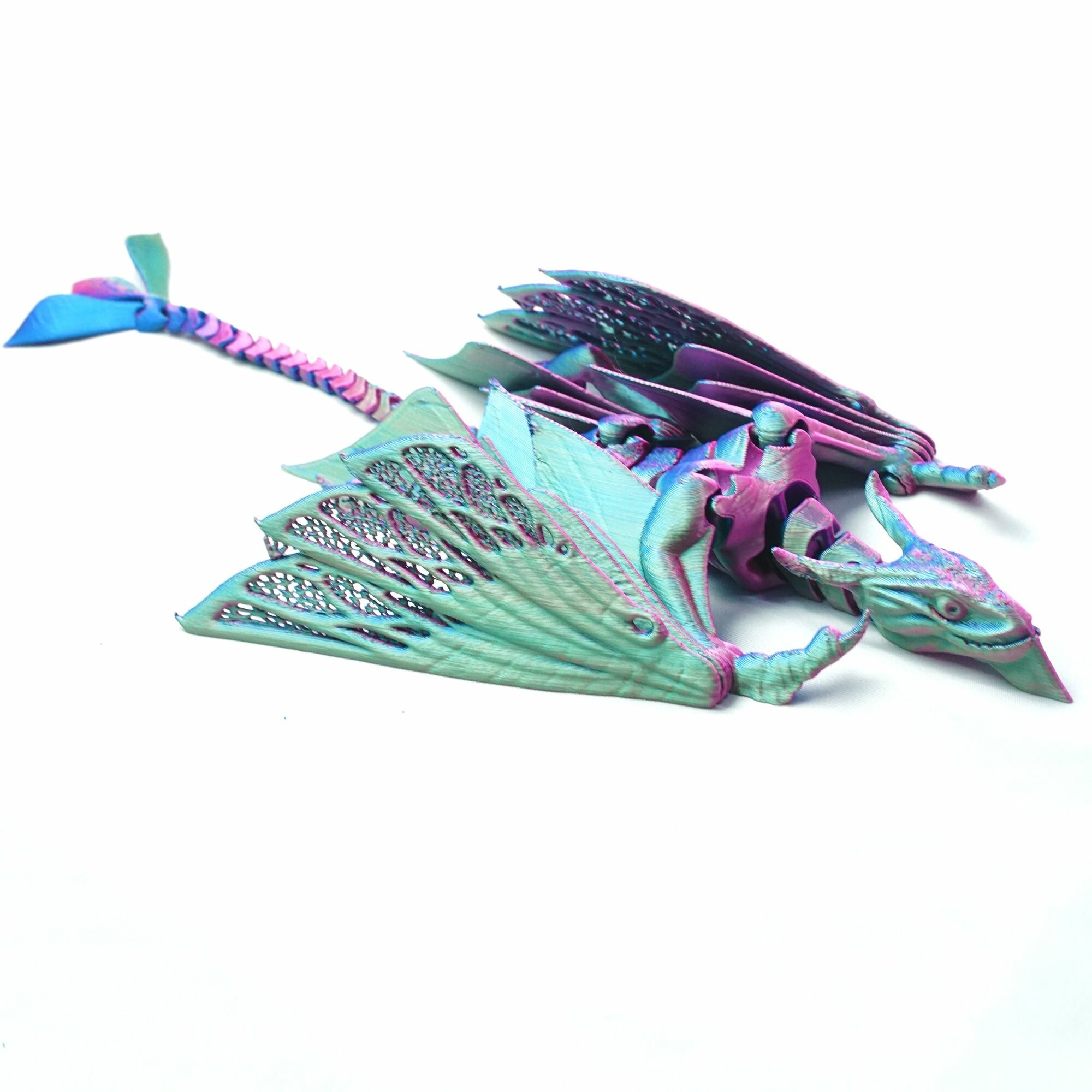 Птерозавр из 3d принтера, Птерозавр 3d подвижный, Подвижная антистресс игрушка для ванны