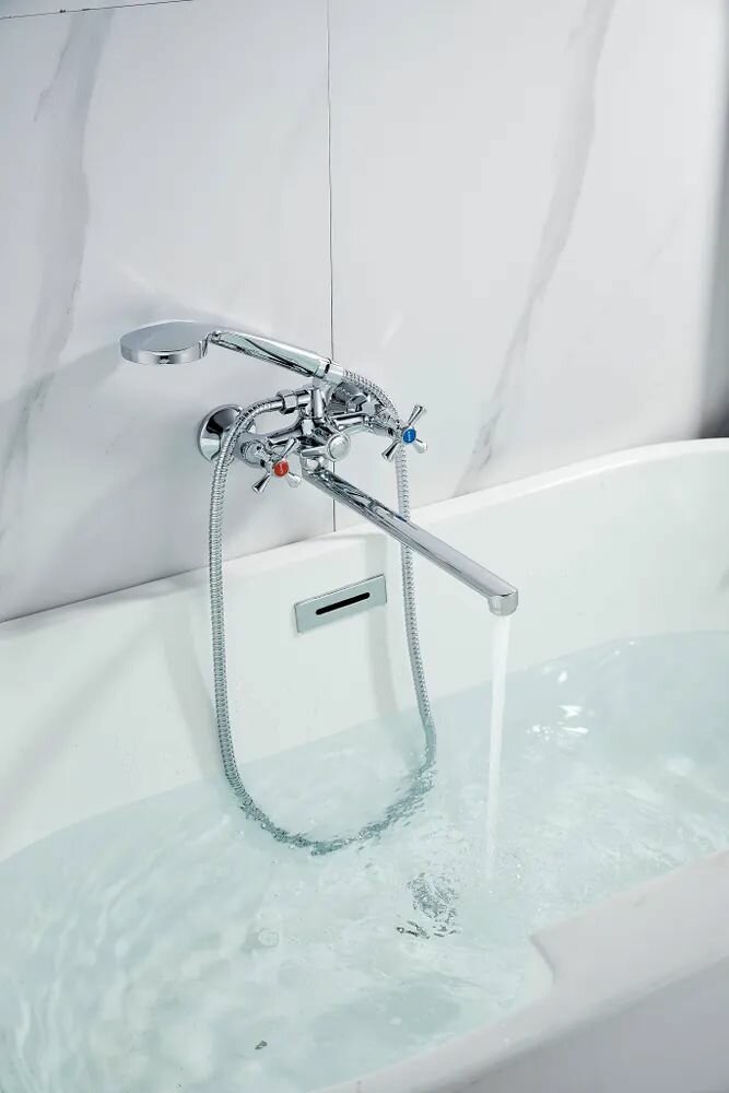 Смеситель для ванны с длинным изливом, хром A5883