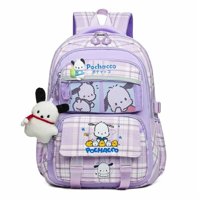 Школьные сумки для учеников Pochacco , Бесплатные значки и подвески