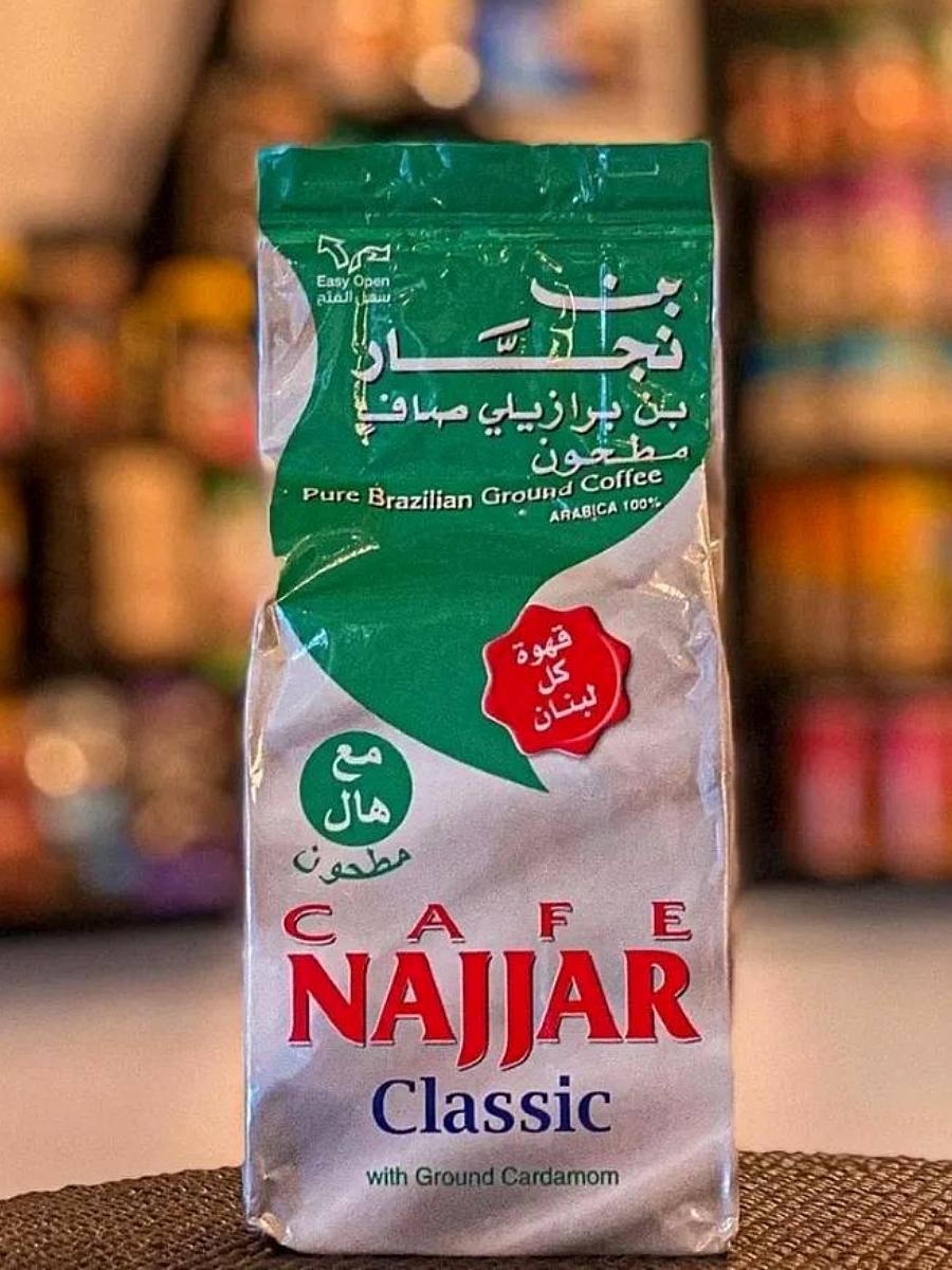 Кофе молотый Najjar с кардамоном, 100% арабика, 180 гр. Ливан