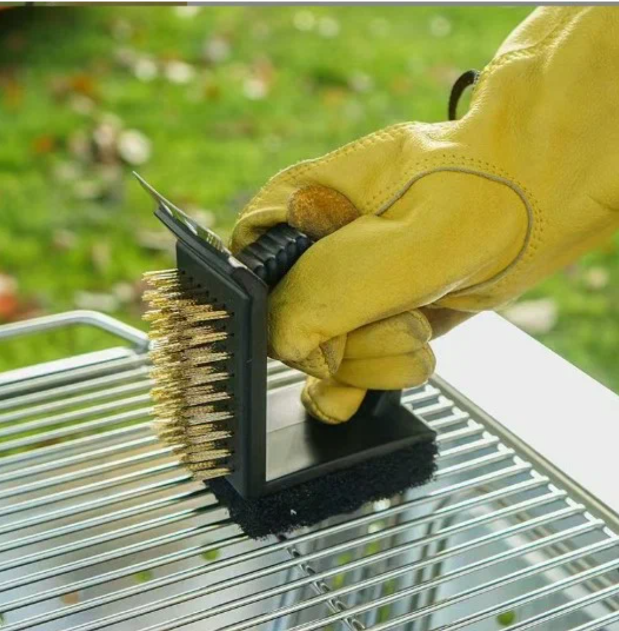 Щетка барбекю 3 в 1, Чистящая Щетка со скребком, из медной проволоки, для гриля, духовки