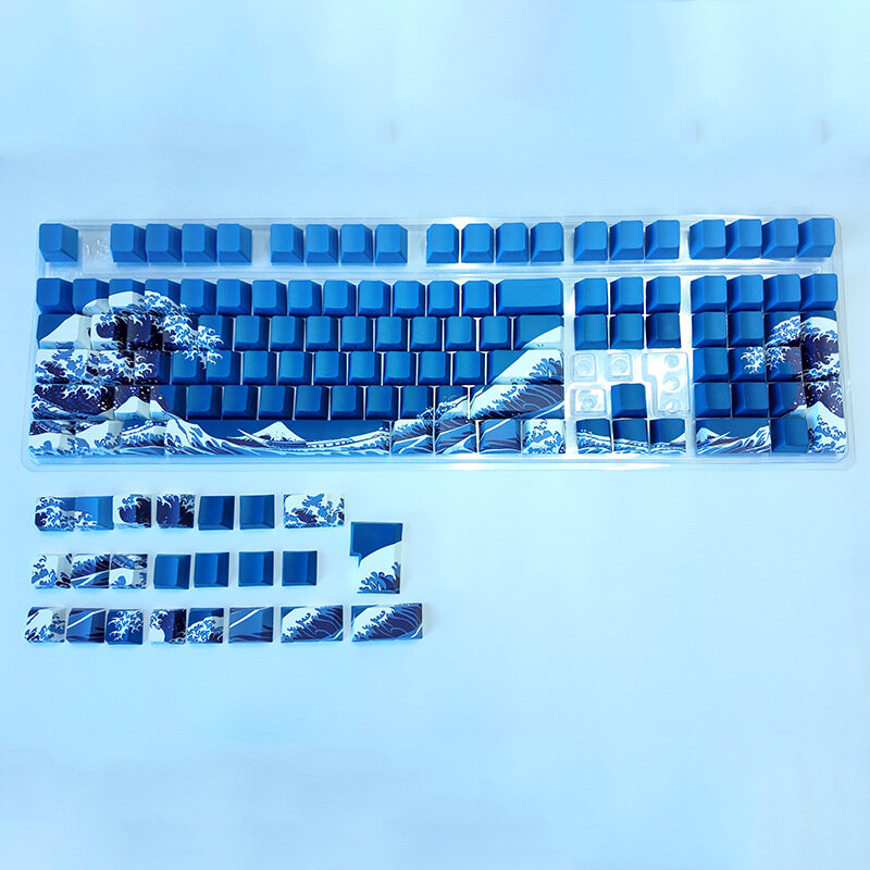 Клавиатура Ukiyo-e, механическая, с гравировкой, 87/98/108 клавиш, 68/75, со светопропусканием