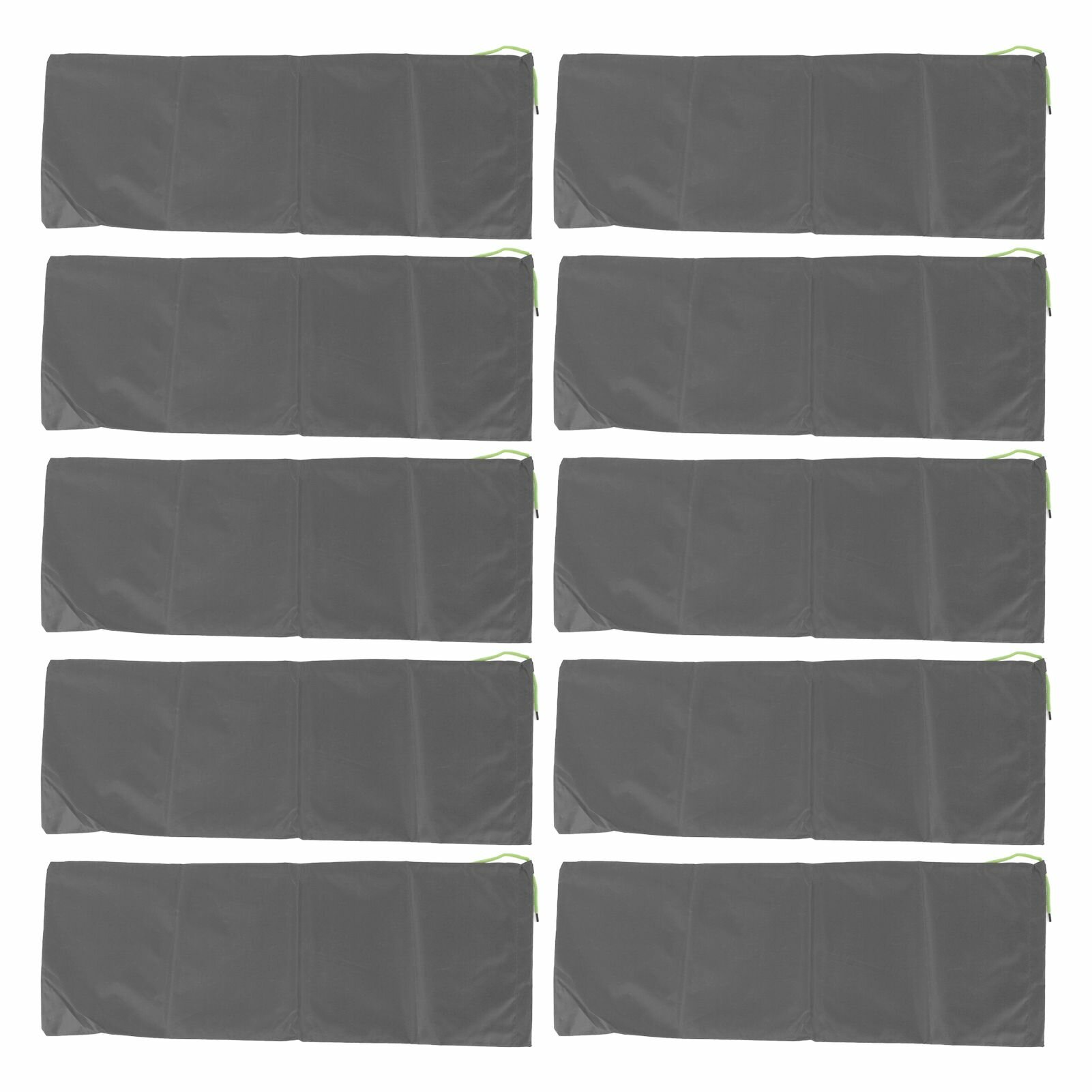 10 шт. непромокаемые мешки с песком на шнурке для защиты от наводнений, серый