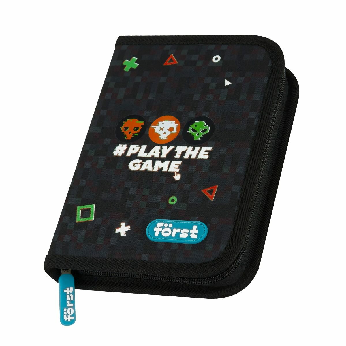 Пенал школьный 1 отделение Forst "Play the game", 200х140x40мм, полиэстер (FT-PK-112512), 12шт.