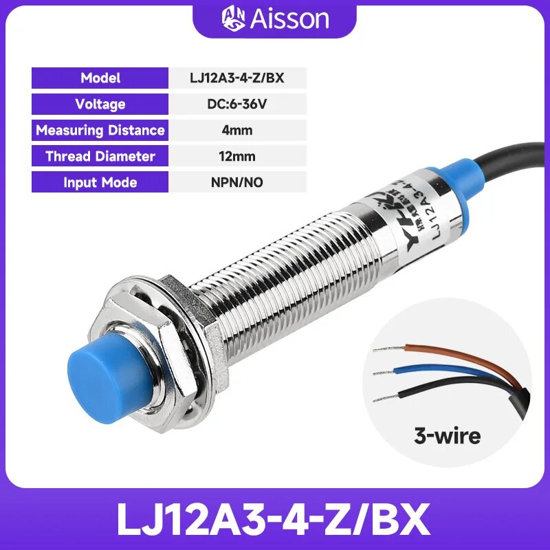 Проксимити датчик LJ12A3-4-Z/BX 12мм DC6-36V