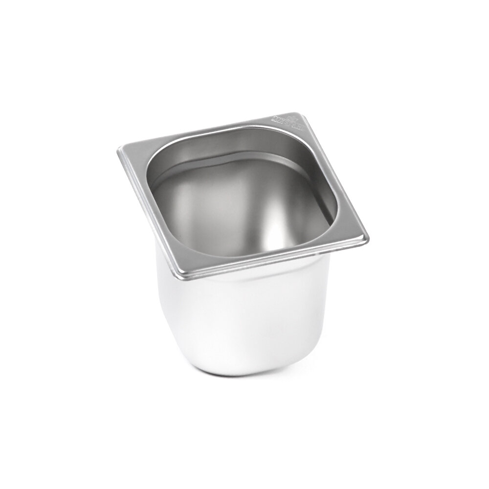 Гастроемкость Luxstahl из нержавеющей стали GN 1/6 2 л 176х164х150 мм