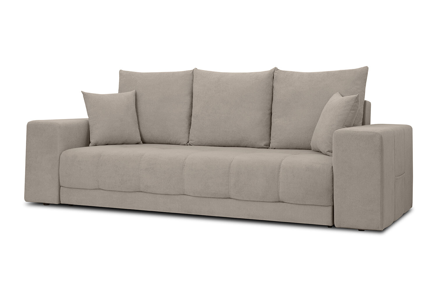 Диван-кровать Мэнфилд, 260х97х110 см, обивка велюр, цвет бежевый