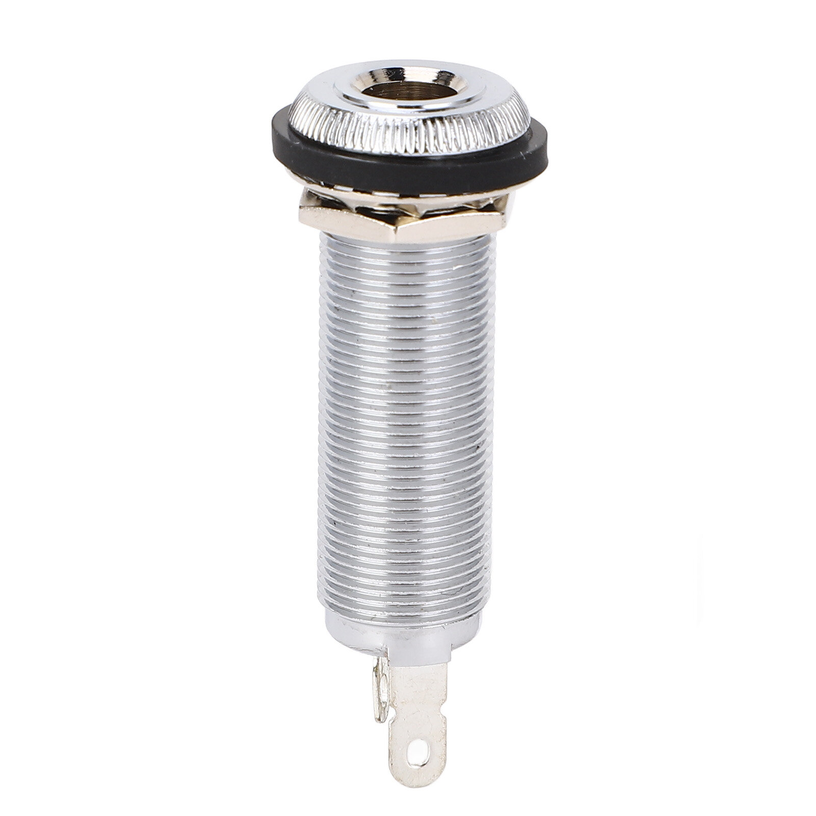 Гнездо для бас-гитары, 6,35 мм, латунный моноцилиндр, вход, выход, 3 контакта, детали для электрогитары