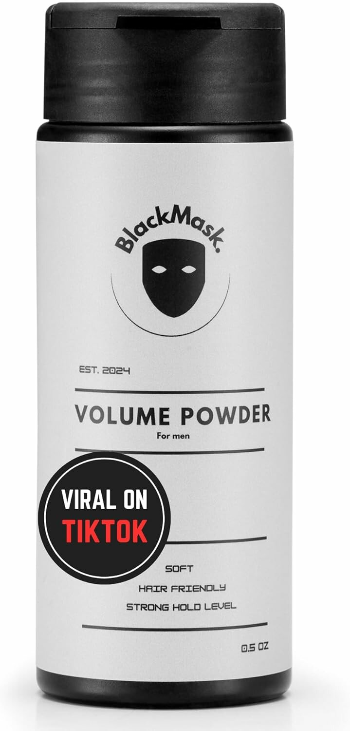 BlackMask Products Пудра для укладки волос, пудра для придания объема мгновенно придает текстуру и объем, полностью натуральные ингредиенты, сильная фиксация, защита от ультрафиолета
