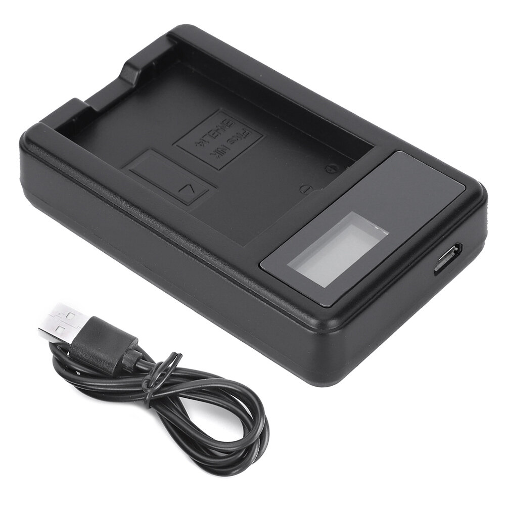 Seivi En EL14 Камера Батарея Одно зарядное устройство с ЖК -дисплеем для Nikon D5100 D3100 D3200 D3300