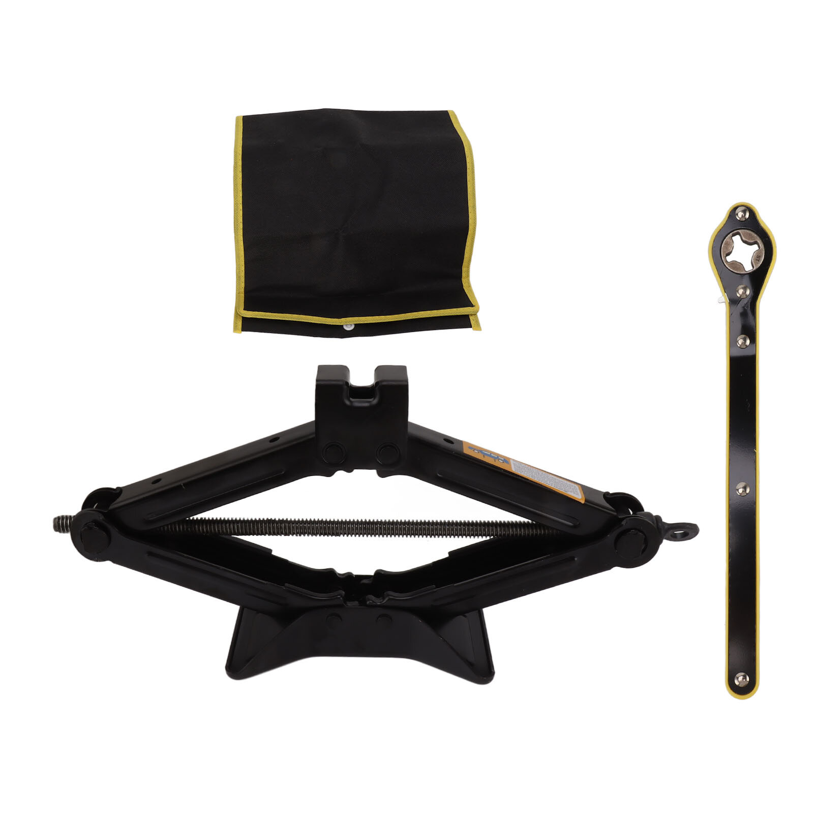 Ножничный домкрат, позволяющий экономить усилия, грузоподъемность 2 тонны, складной ручной механизм для подъема шин. Комплект для подъема и замены шин.