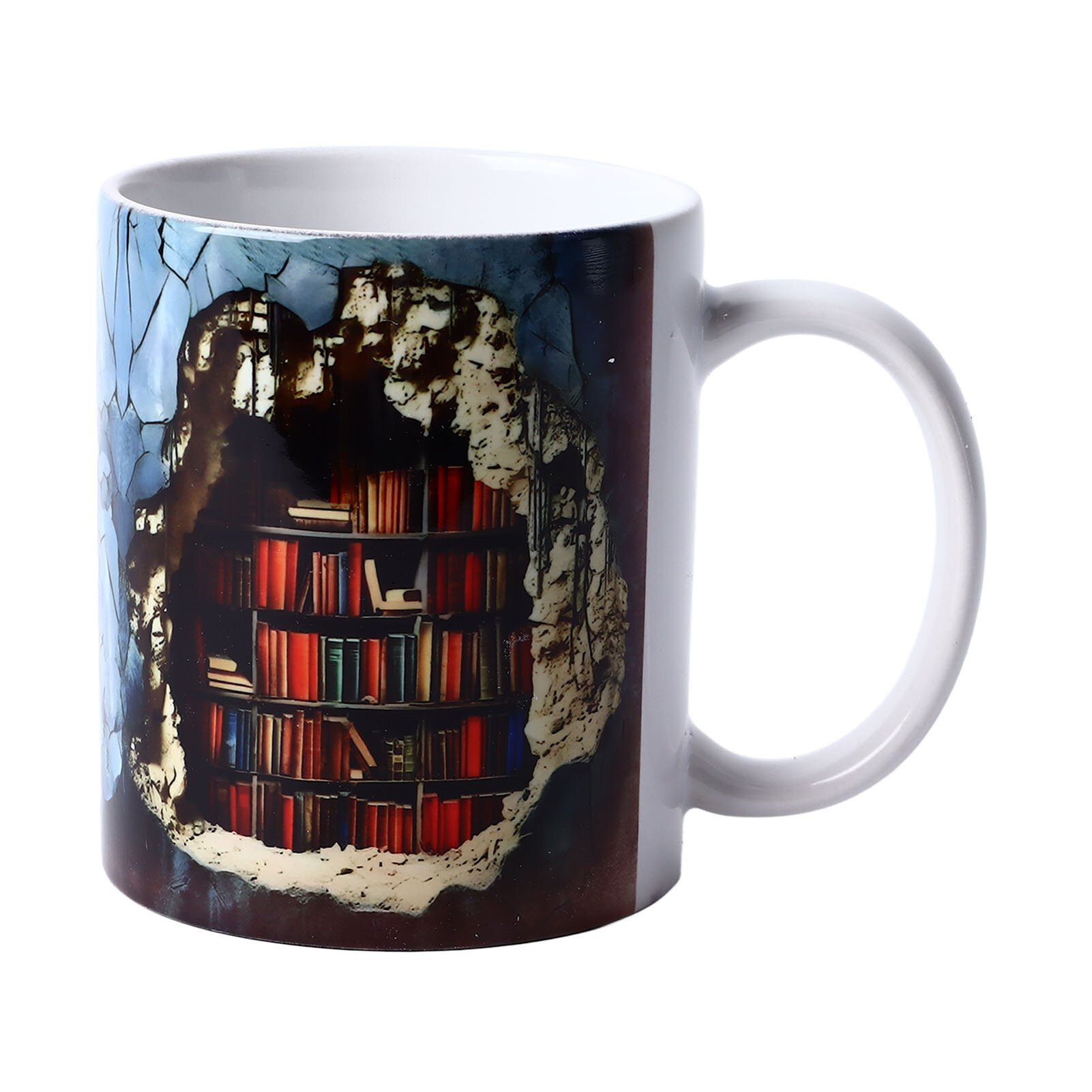 Керамическая кружка инновационная привлекательность 3D Книжная полка