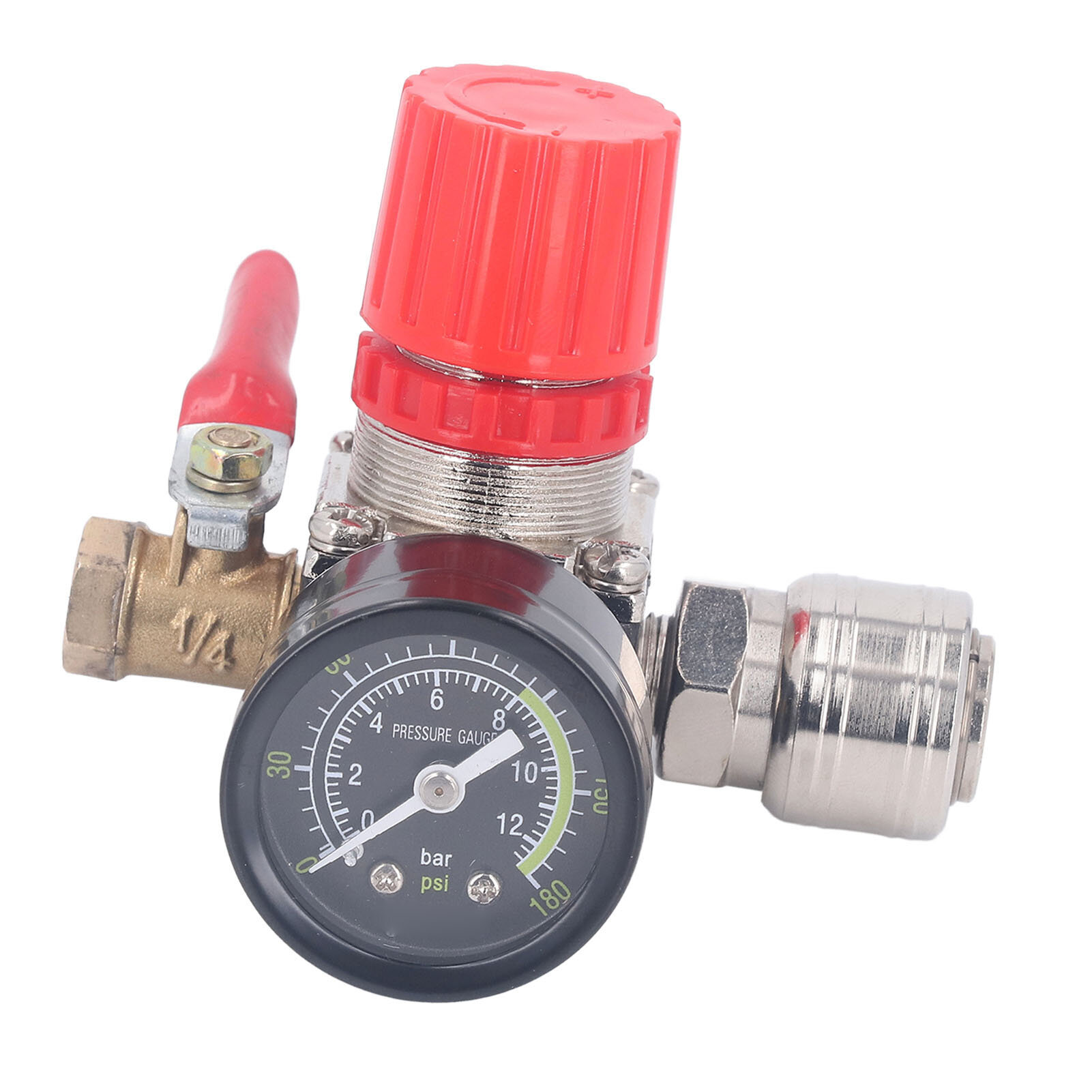 Регулятор Давления: 0-180 PSI Точный Контроль Компрессор Воздуха - Легкая Настройка Долговечный Материал for Пневмоинструменты