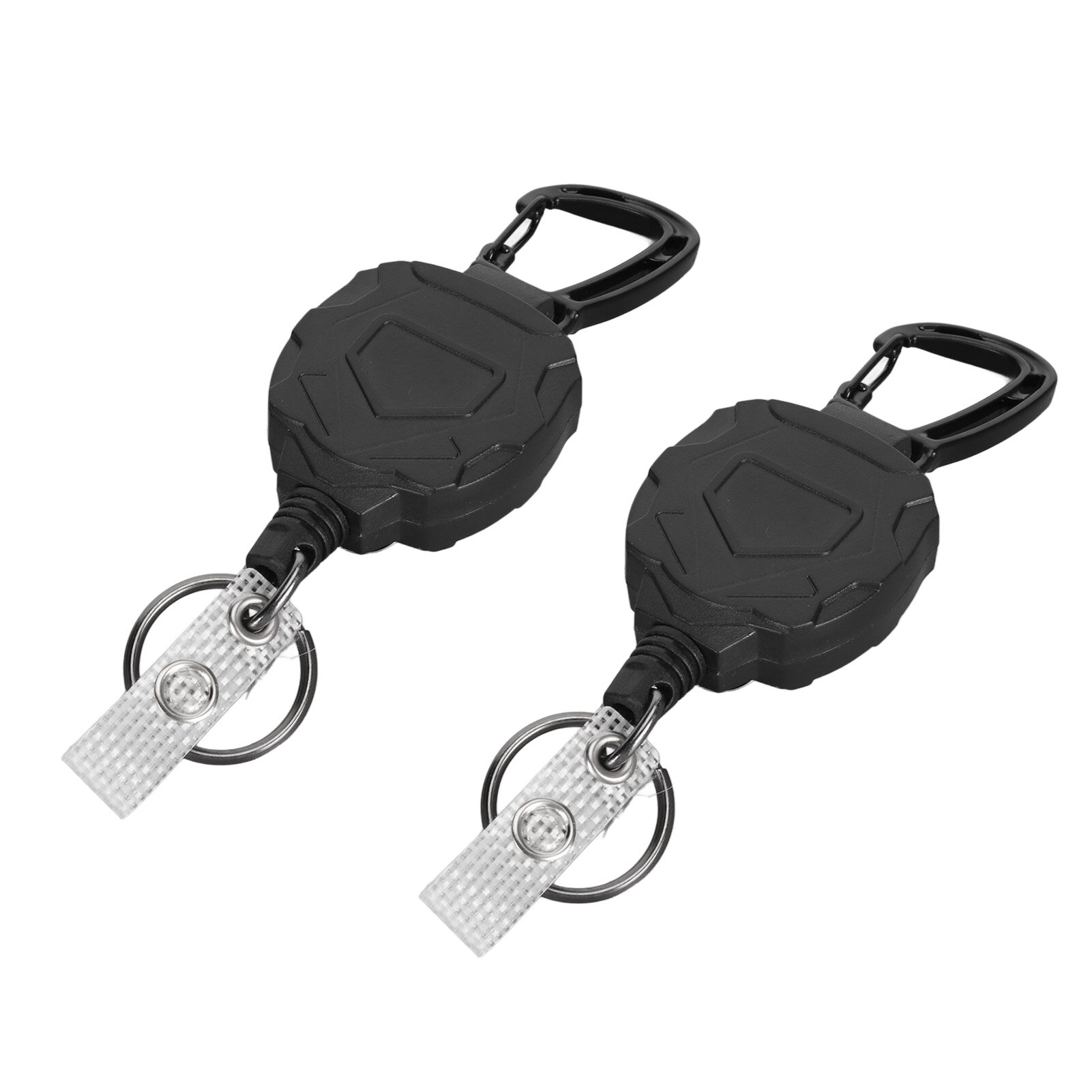 2 шт. выдвижной брелок с магнитным карабином, зажим для ремня, брелок для ключей с выдвижным шнуром из нержавеющей стали для кемпинга, пешего туризма
