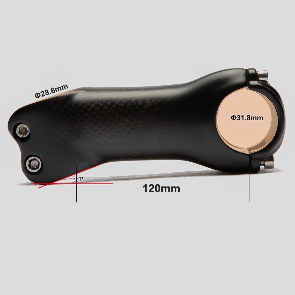 Вынос руля карбоновый RXL SL 3K 120mm, 17°, 31.8mm, no Logo