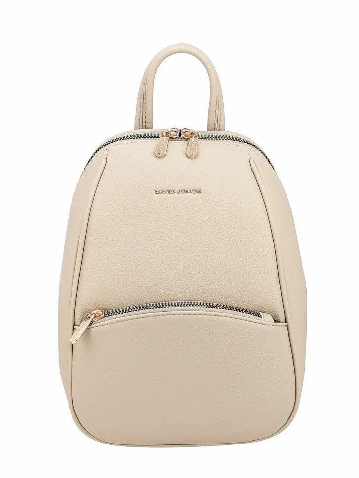 Рюкзак David Jones 7325, женский, искусственный кожа, бежевый
