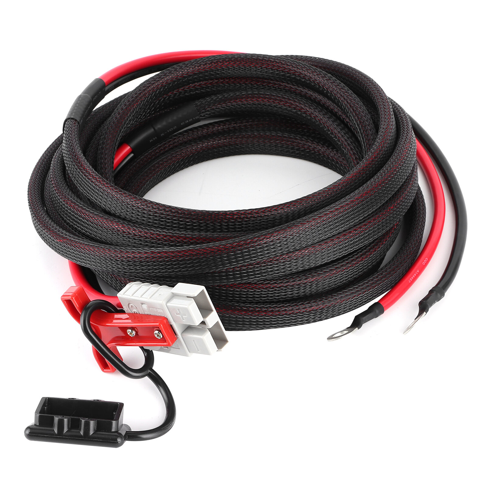 Кабель для подключения аккумулятора длиной 19,7 футов (5 метров), мощностью 600 Вт, током 50 А, с клеммами типа SMH и O, для автодомов и кемперов.