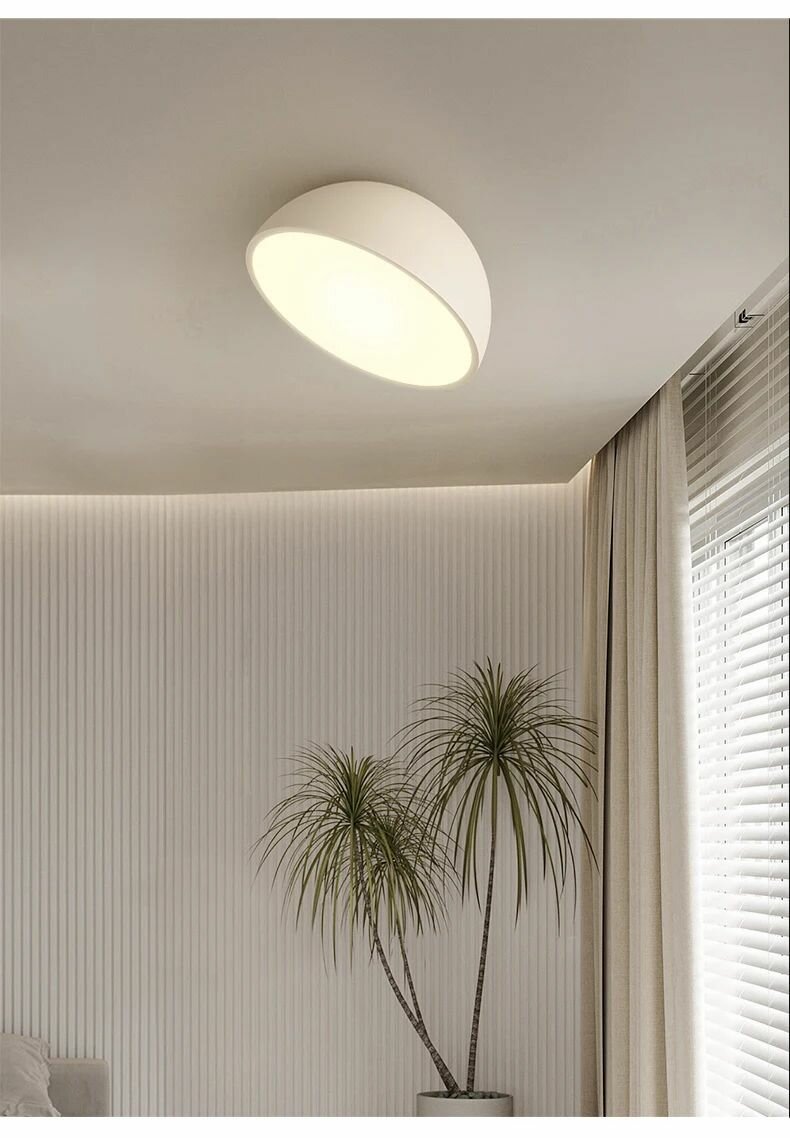 Подвесной Светильник, Скандинавский Минималистский Потолочный Светильник С Полусферическим Абажуром, Черно-белые Цвета, Для Комнат, Залов, Коридоров