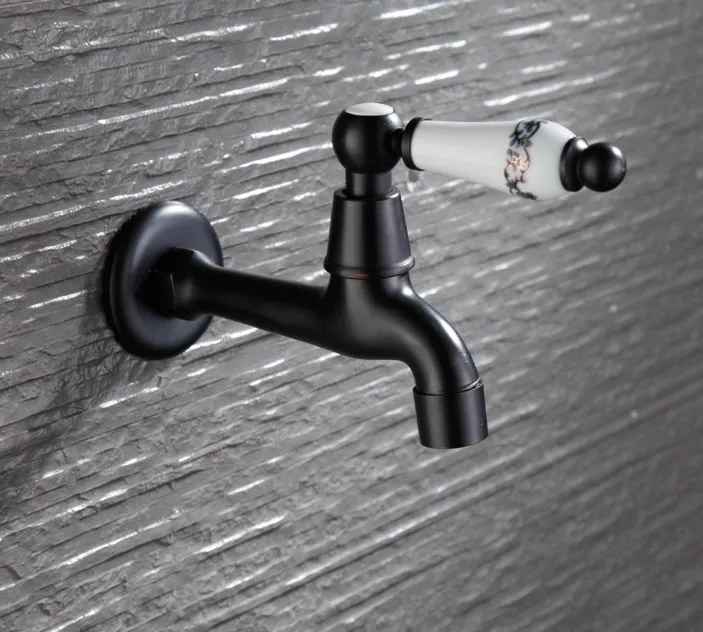 Кран для бани, хамама , для дачи с керамической ручкой